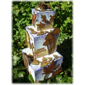 Plain Artist Trading Block stack kit for altered art projects